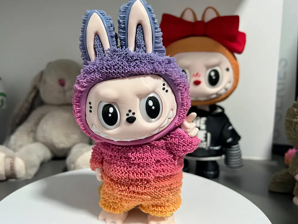 Labubu Leader - Zimomo with Long Fur - Stiff Short Curls - Multipart ...