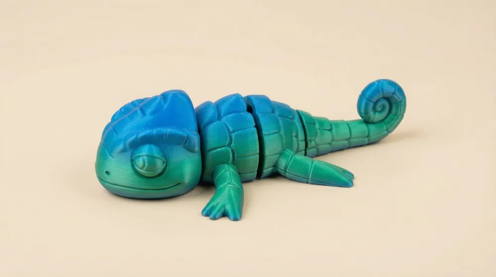 Articulated Chameleon - Free 3D Print Model - MakerWorld