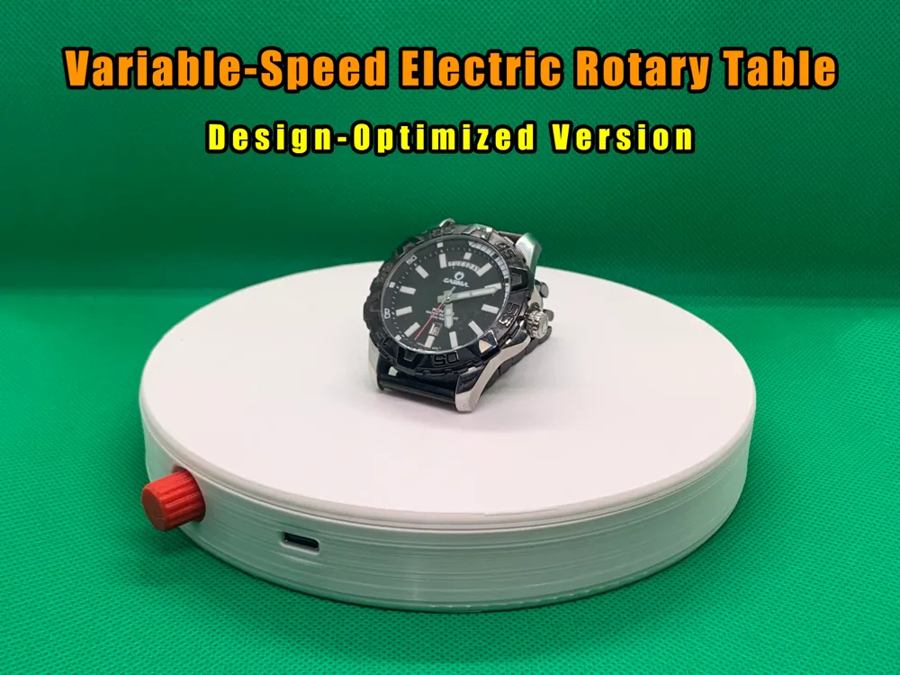 Rotary Table Variable-Speed Electric - Free 3D Print Model - MakerWorld