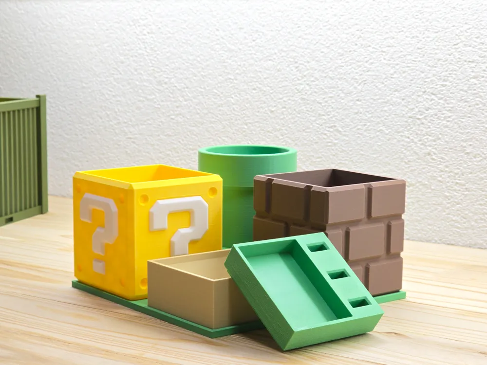 Super Mario Desk Organizer by Casadom MakerWorld: Download Free 3D Models
