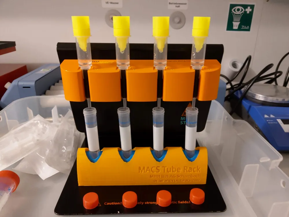 Miltenyi MidiMACS Falcon tubes aligned holder by G__W__ - MakerWorld