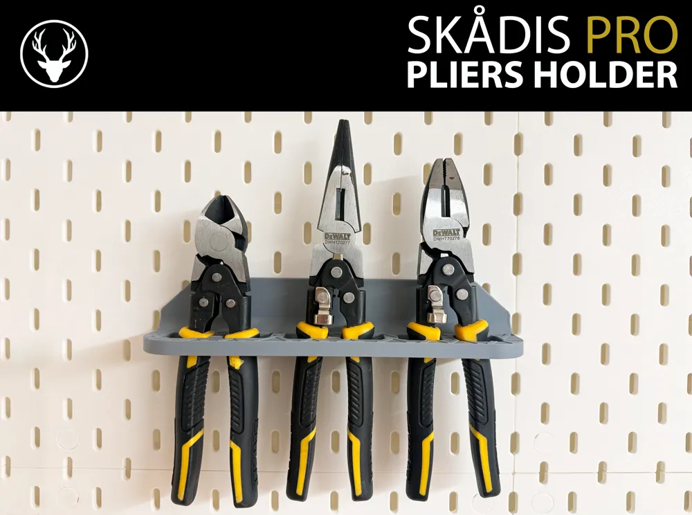 Skadis PRO - Pliers Holder - Free 3D Print Model - MakerWorld