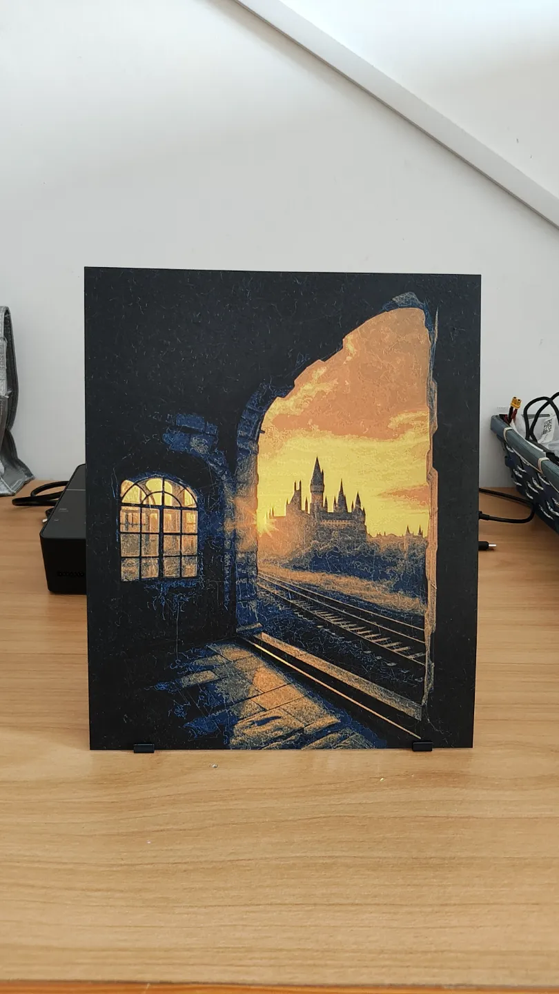 Hogwarts train station Harry Potter Hueforge by enricoRE MakerWorld ...