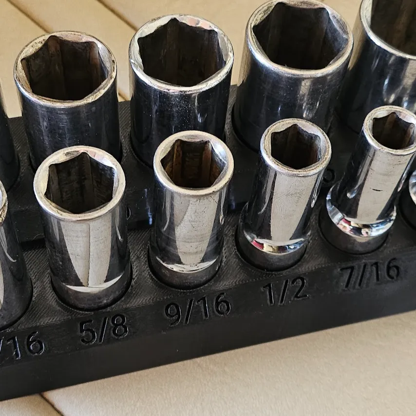 11-Piece Husky 1/2" Deep Socket Magnetic Organizer - Free 3D Print ...