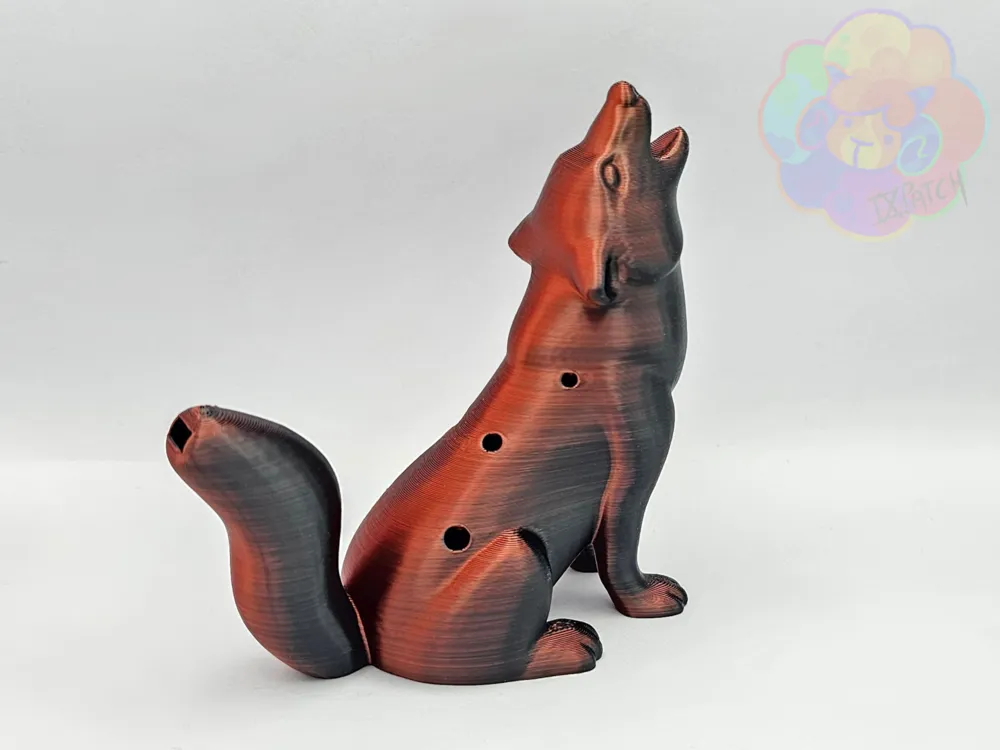 Howling Wolf Ocarina - Free 3D Print Model - MakerWorld