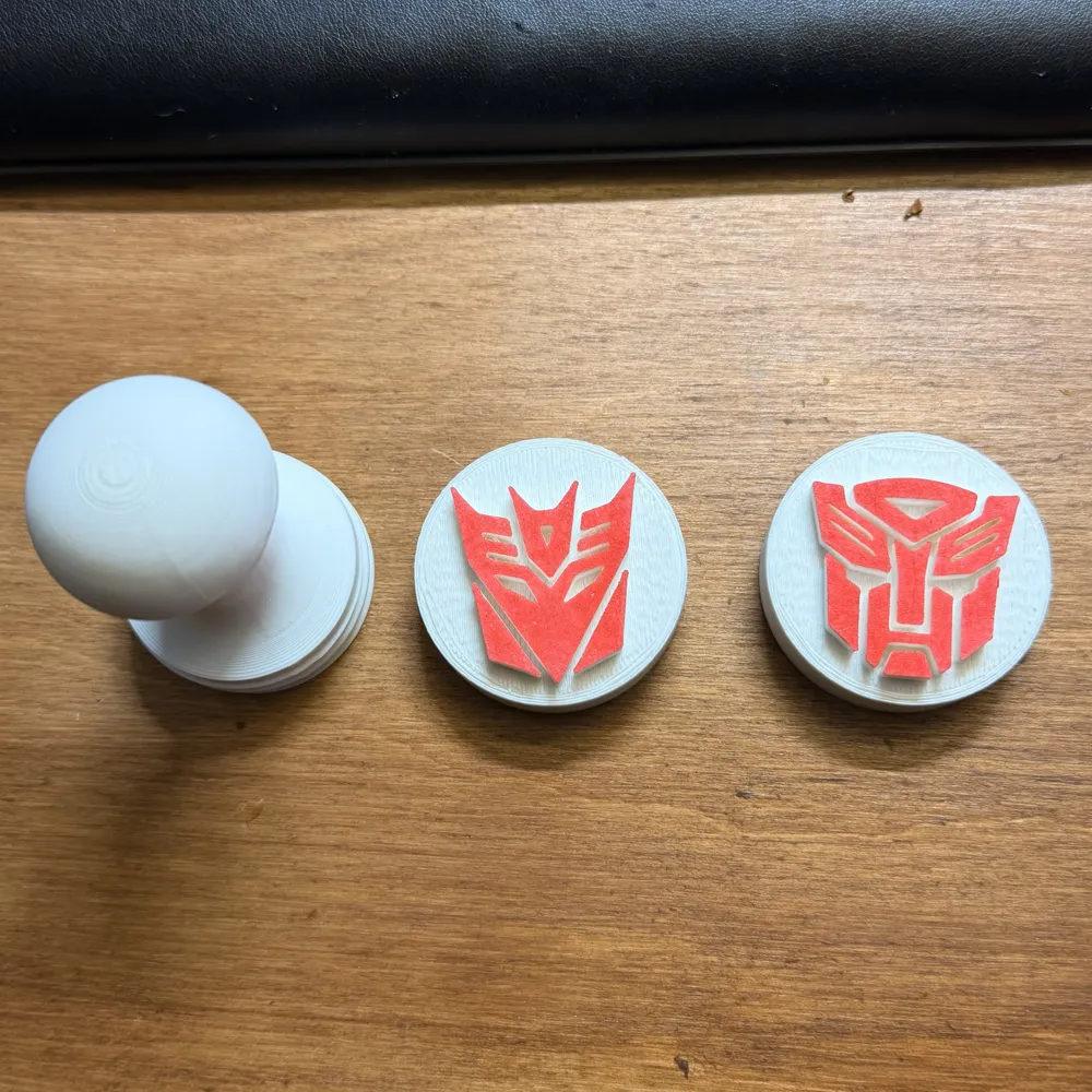 Transformers Autobot and Decepticon Stamps - Free 3D Print Model ...