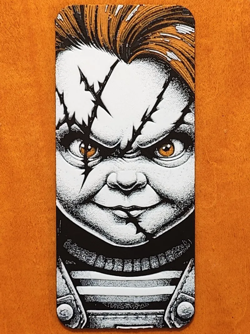 Chucky Bookmark - Hueforge by Sarge MakerWorld: Download Free 3D Models