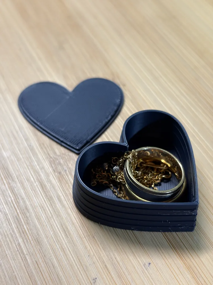 Valentines Heart Jewelry Box - Free 3D Print Model - MakerWorld