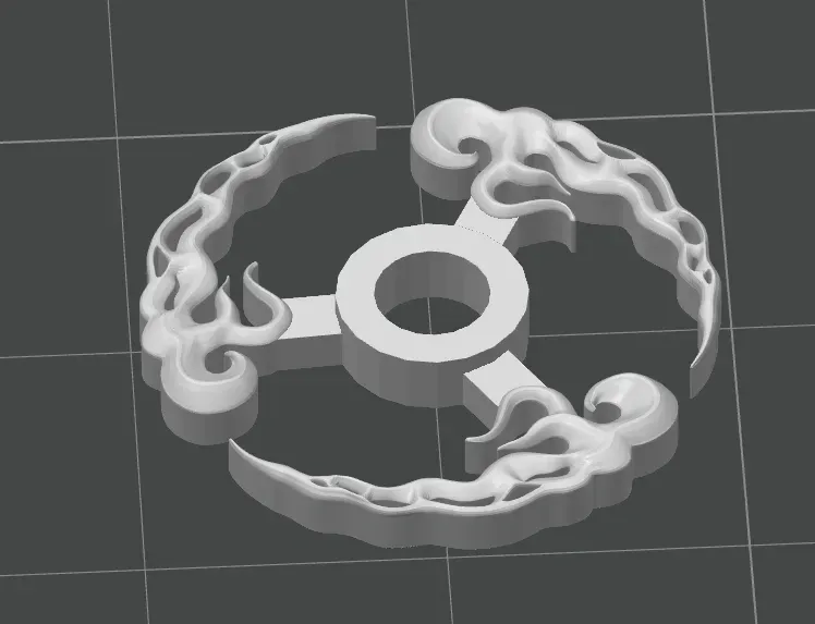 Nezha's Wind Fire Wheels - Customized Bambu Extruder Wheel by user ...