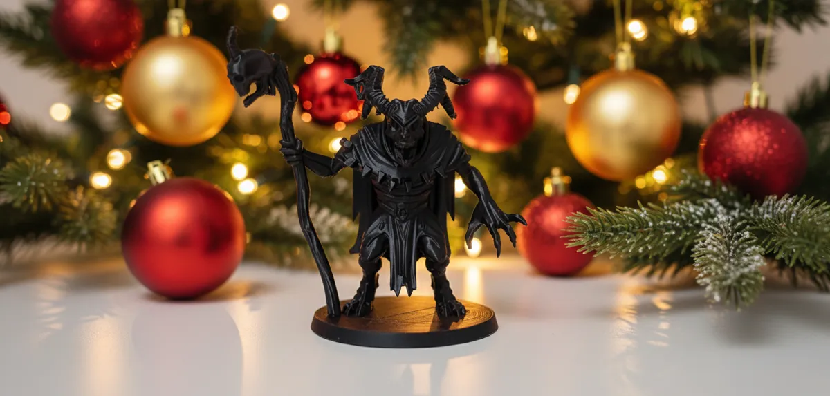 Skeletal Horned Demon with Skull Staff Figurine - Free 3D Print Model ...