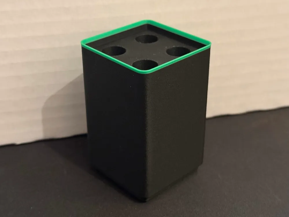 Gridfinity 1x1x9U w/ five 1cm holes by Tourática MakerWorld: Download ...