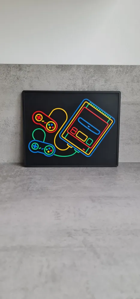 Super Famicom Art - Free 3D Print Model - MakerWorld