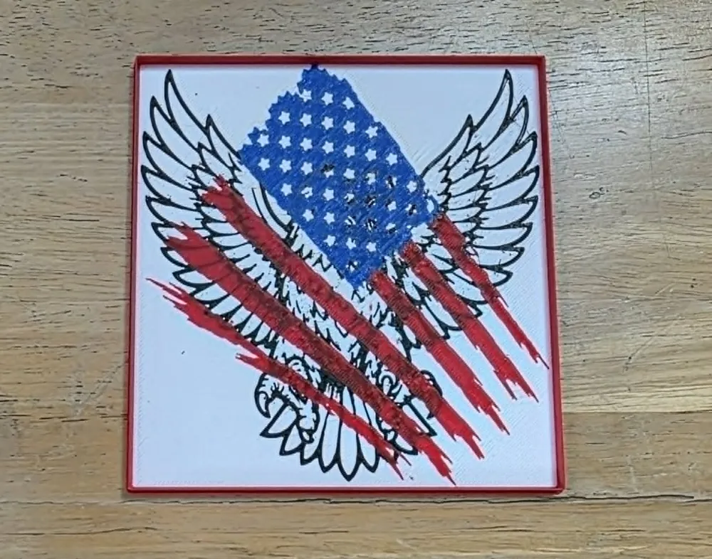 Tribute to America Hidden Flag Light Box - Free 3D Print Model - MakerWorld