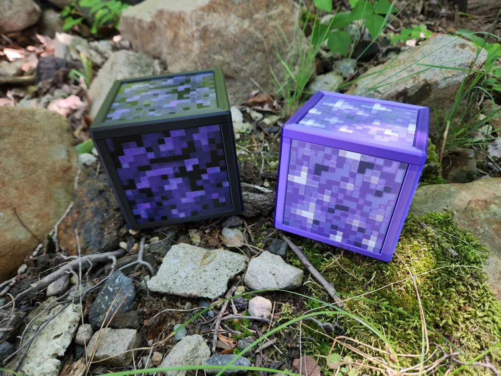 Minecraft Amethyst/Obsidian Panels (for Boxel) by Amethyst3D MakerWorld ...