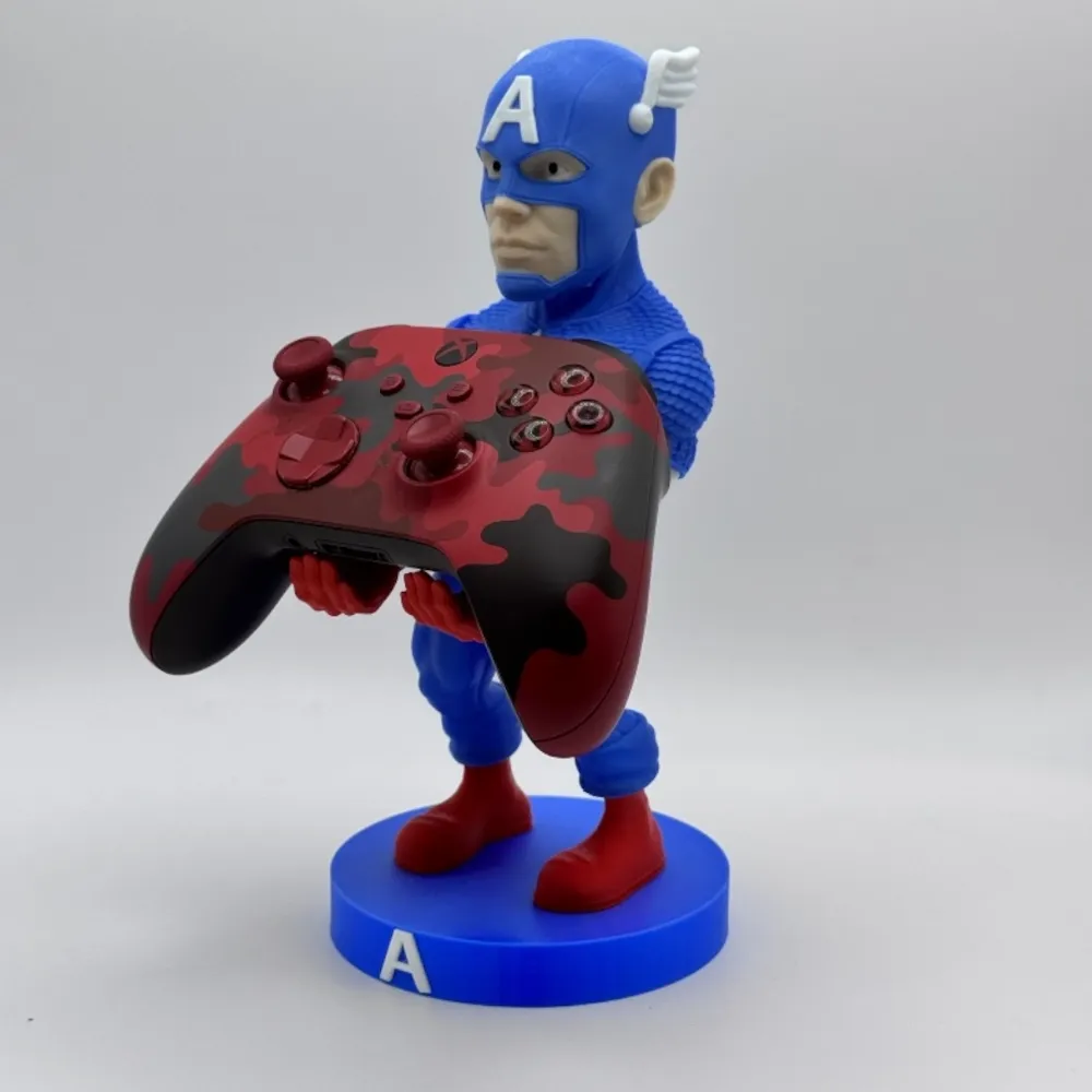 Captain America Controller Holder by pampelo MakerWorld: Download Free ...