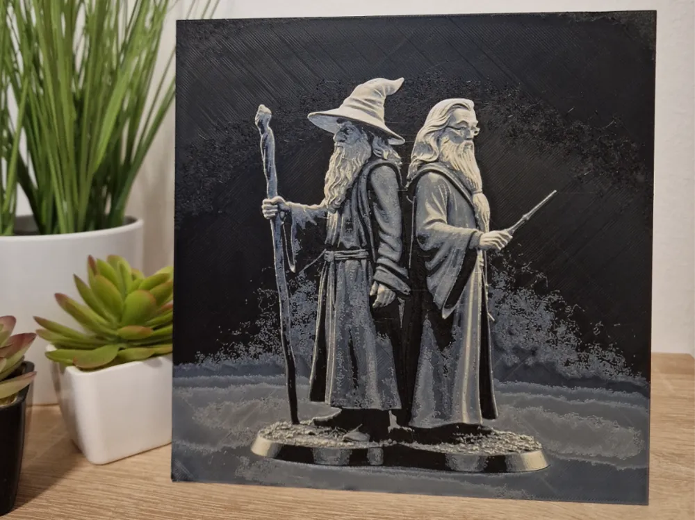 Gandalf & Dumbledore by BV Design Group MakerWorld: Download Free 3D Models