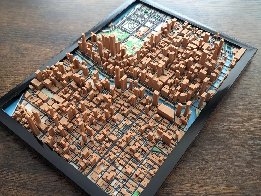 Chicago Illinois 3D Miniature v2 - Free 3D Print Model - MakerWorld