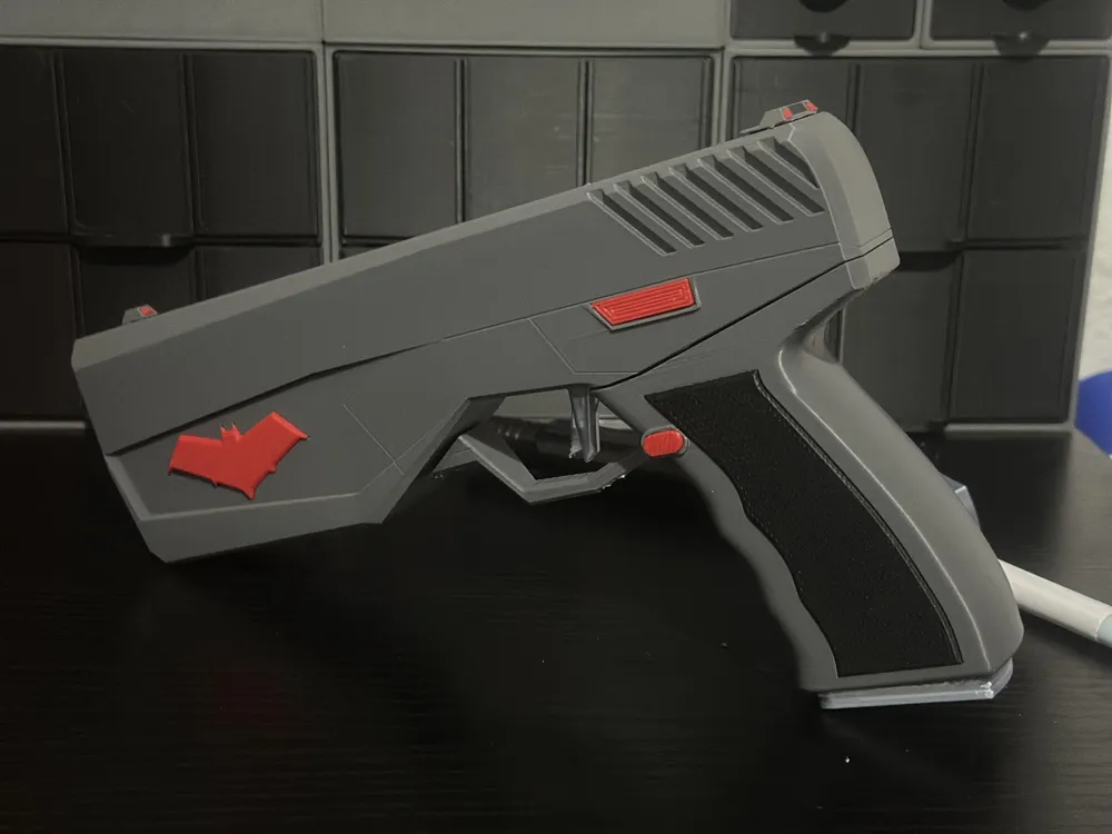 DC Red Hood Maxim 9 Pistol Cosplay Prop - Free 3D Print Model - MakerWorld