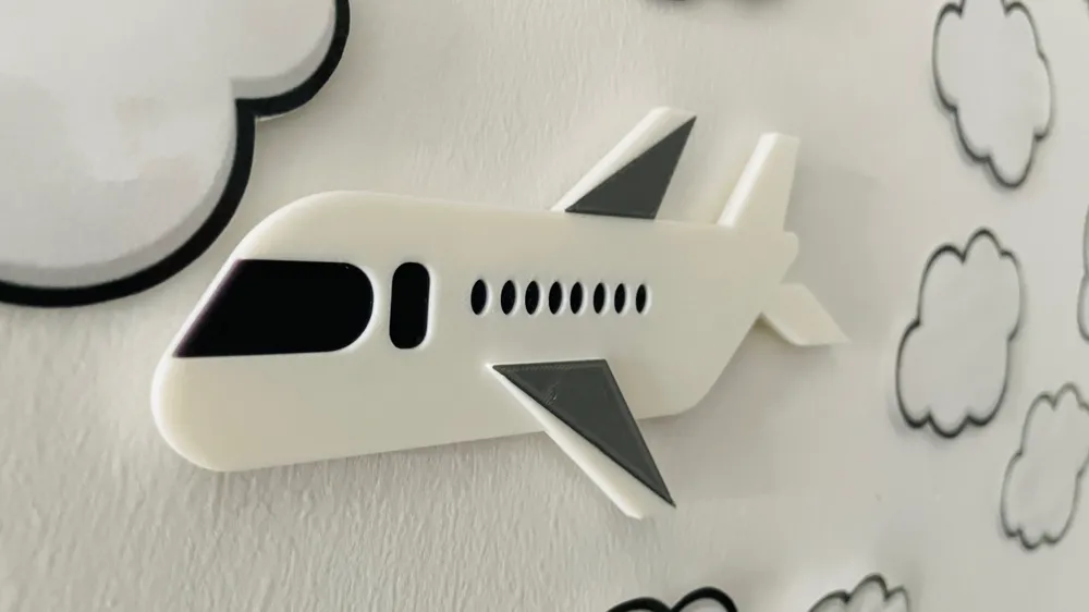 plane 2D wall art kid by nicotheredfish - MakerWorld