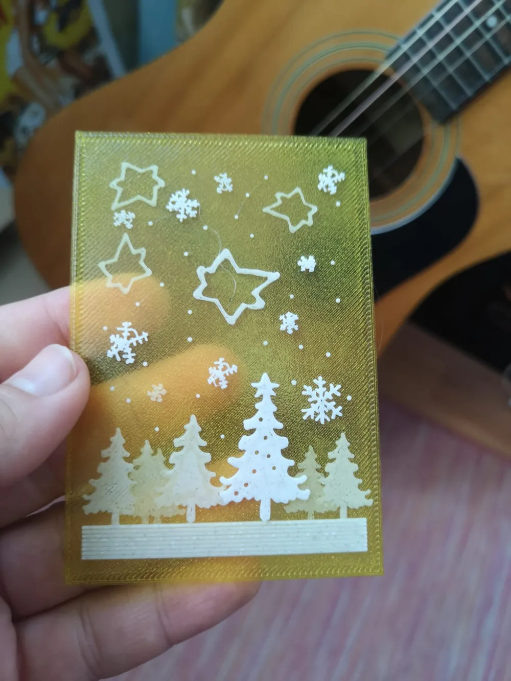 Flexible Christmas Poster - Free 3D Print Model - MakerWorld