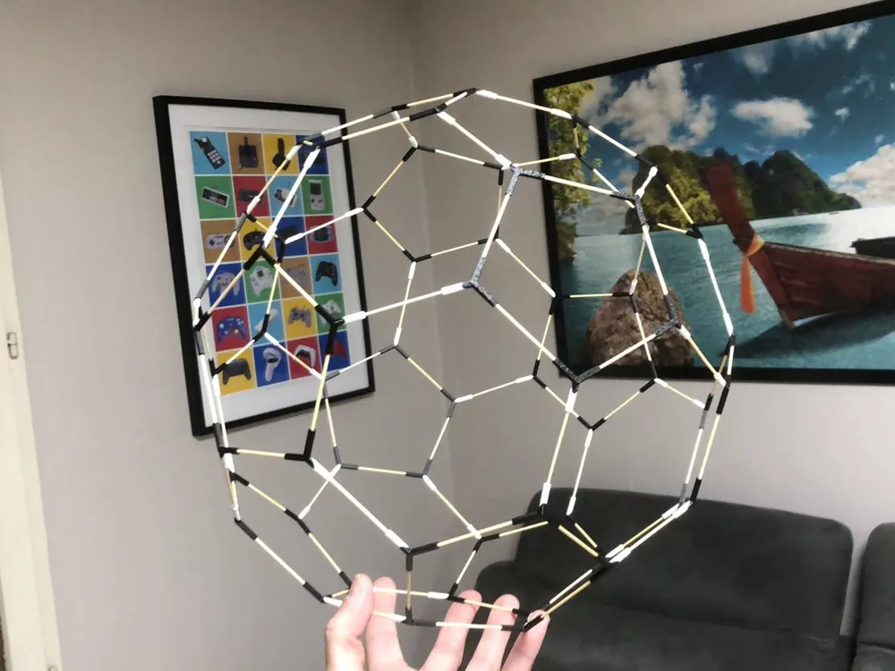 Giant Football (Soccer) Ball with Toothpicks by fredjust - MakerWorld