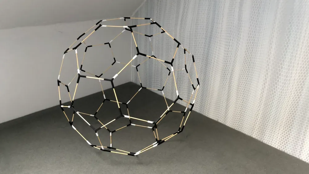 Giant Football (Soccer) Ball with Toothpicks by fredjust - MakerWorld