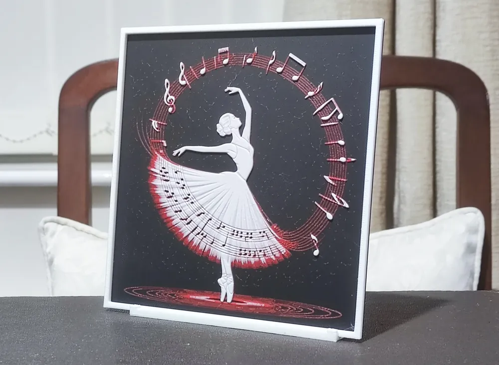 Music & Dance - HueForge 3 Color by BoDad MakerWorld: Download Free 3D Models