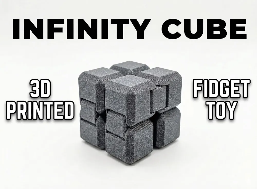 Infinity Cube - Relaxing Fidget [Print-in-Place] - Free 3D Print Model ...