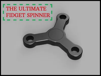 Multicolor fidget spinner with 3d printed bearings by BT3D printing ...