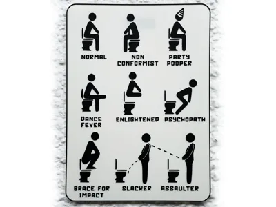 Funny Toilet sign by FlorinV - MakerWorld