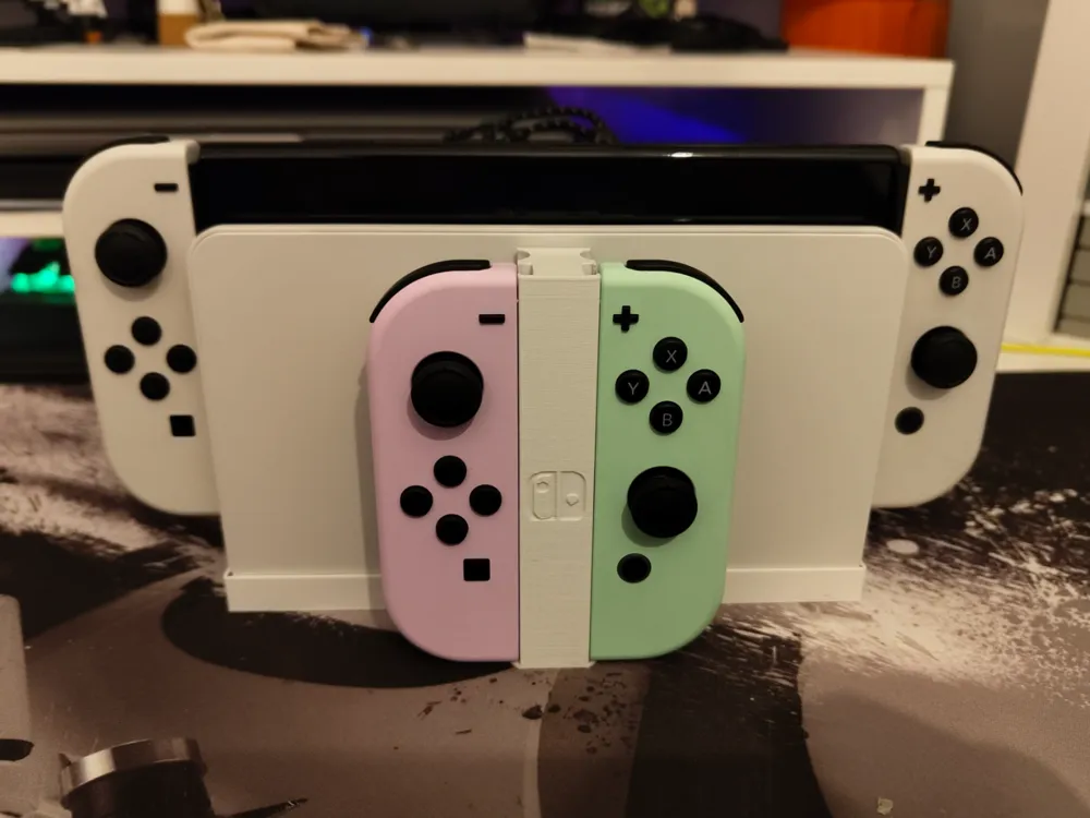 Nintendo Switch Oled Dock Base + Joycon holder by Paolo - MakerWorld
