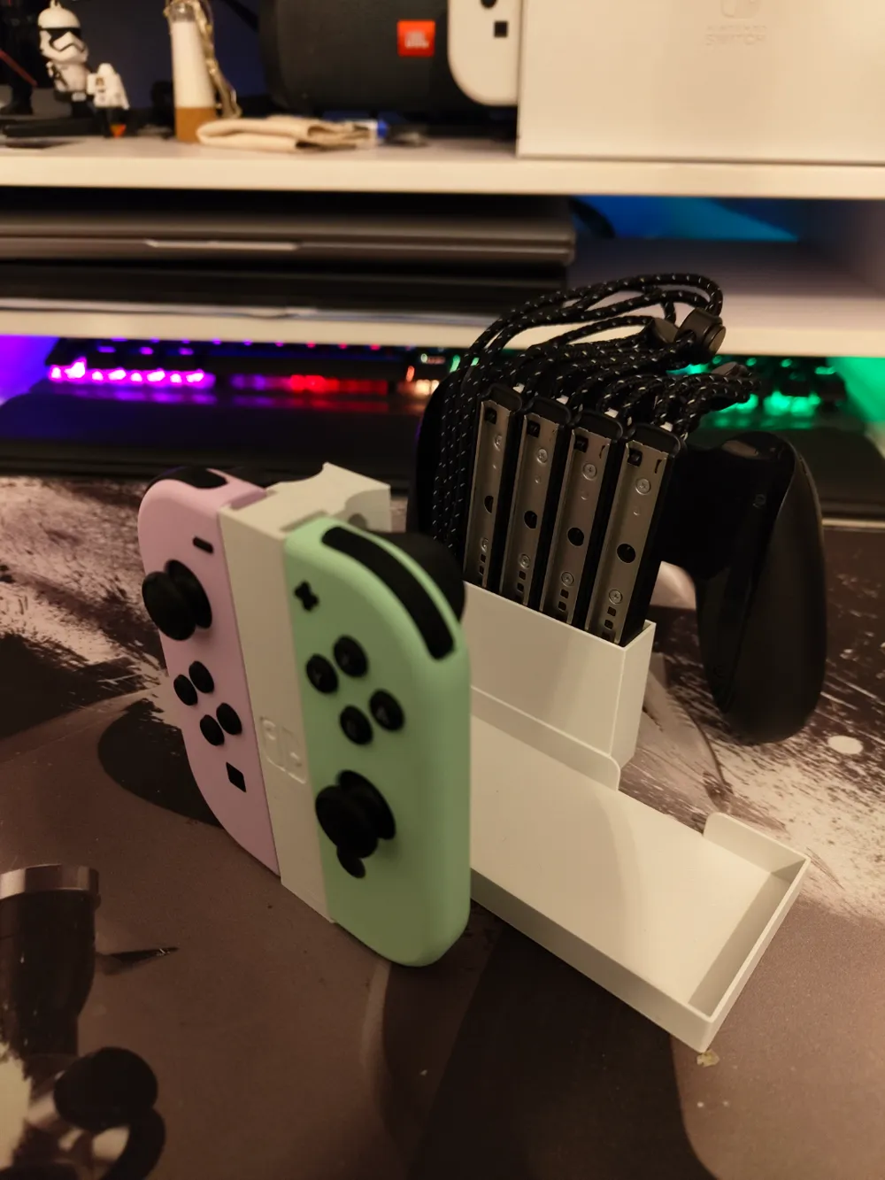 Nintendo Switch Oled Dock Base + Joycon holder by Paolo - MakerWorld