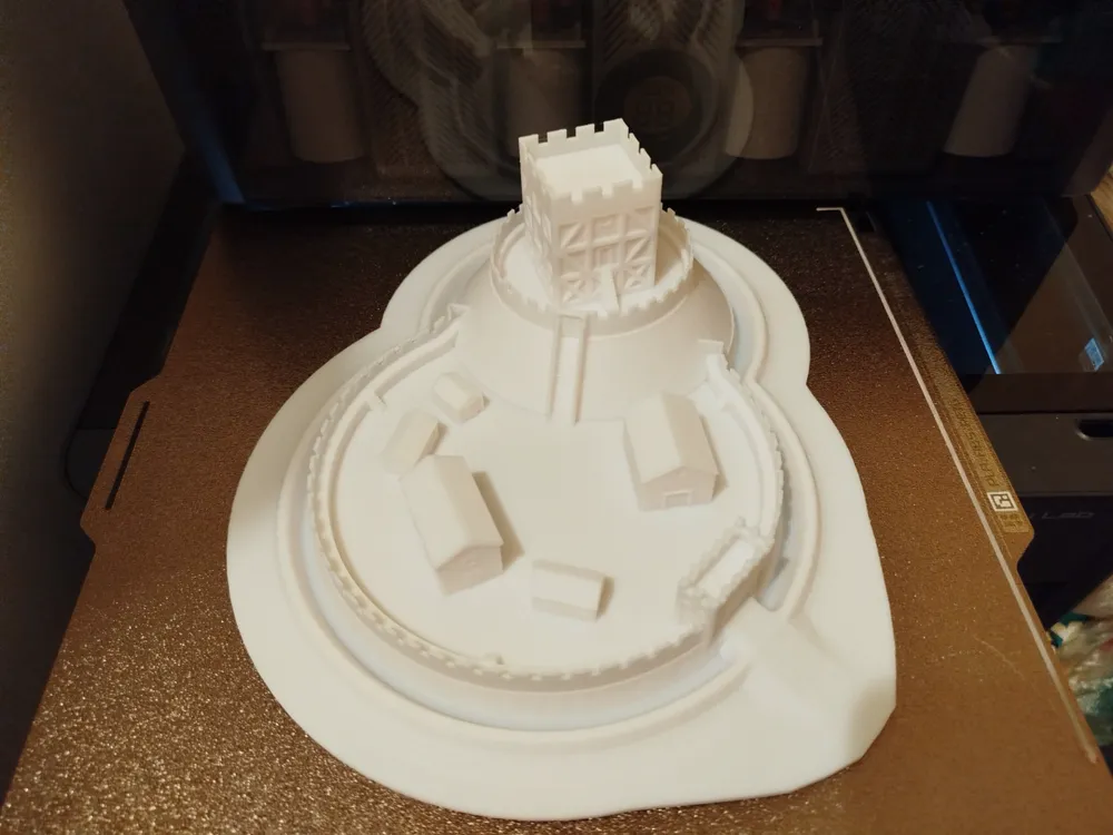 Early Norman Motte and Bailey Castle - Free 3D Print Model - MakerWorld