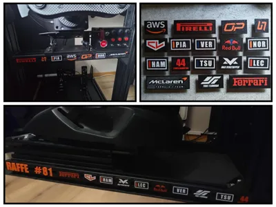 Simrig Sim Rig SimRacing Decoration Aluminum 4040 by Raff3D MakerWorld ...