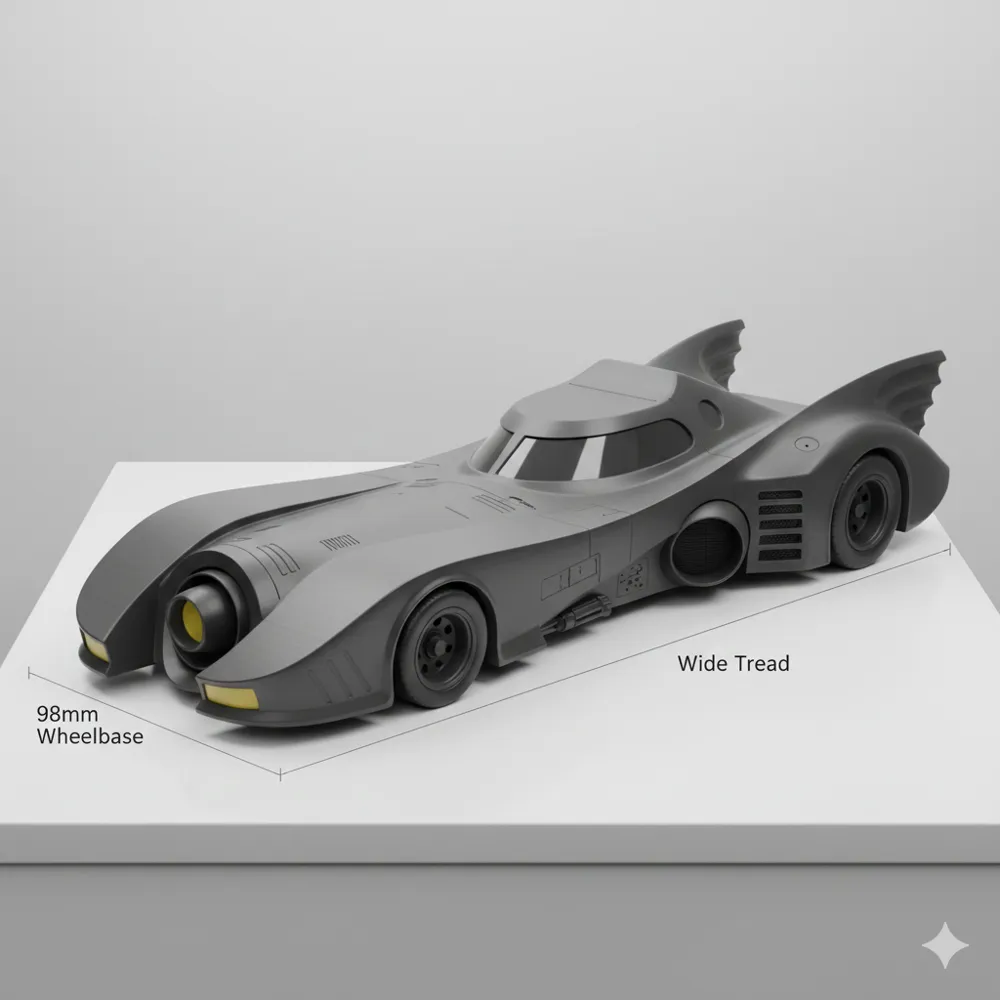 Batmobile Body Kyosho Mini-Z (1/28 Scale) - Free 3D Print Model ...