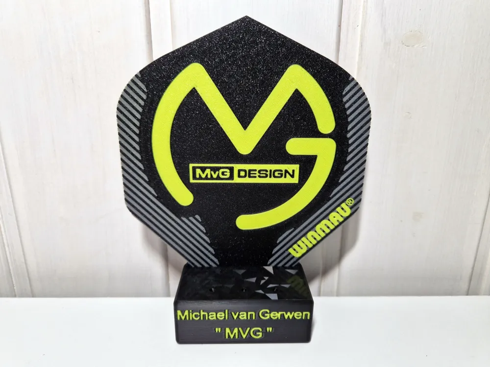 Darts Holder / Holder "Michael van Gerwen - MVG" - Free 3D Print Model ...