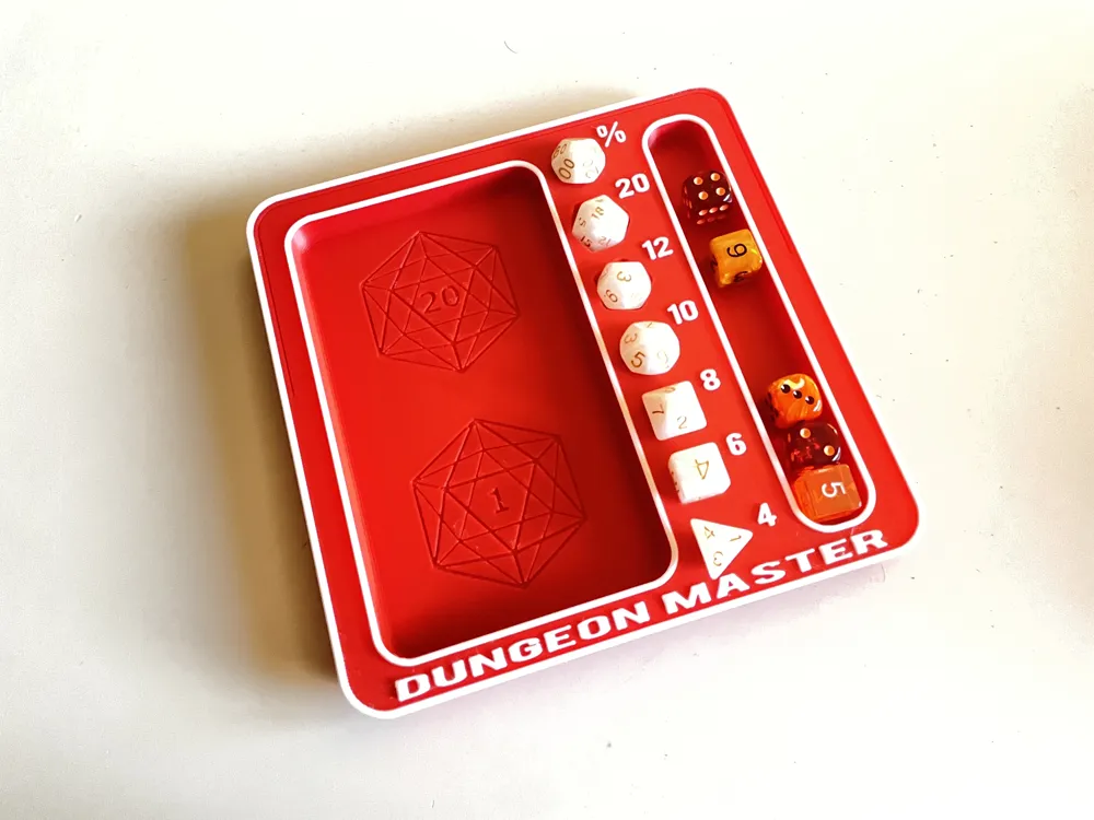 D&D Dice Tray Dungeon Master Dungeons and Dragons - Free 3D Print Model ...