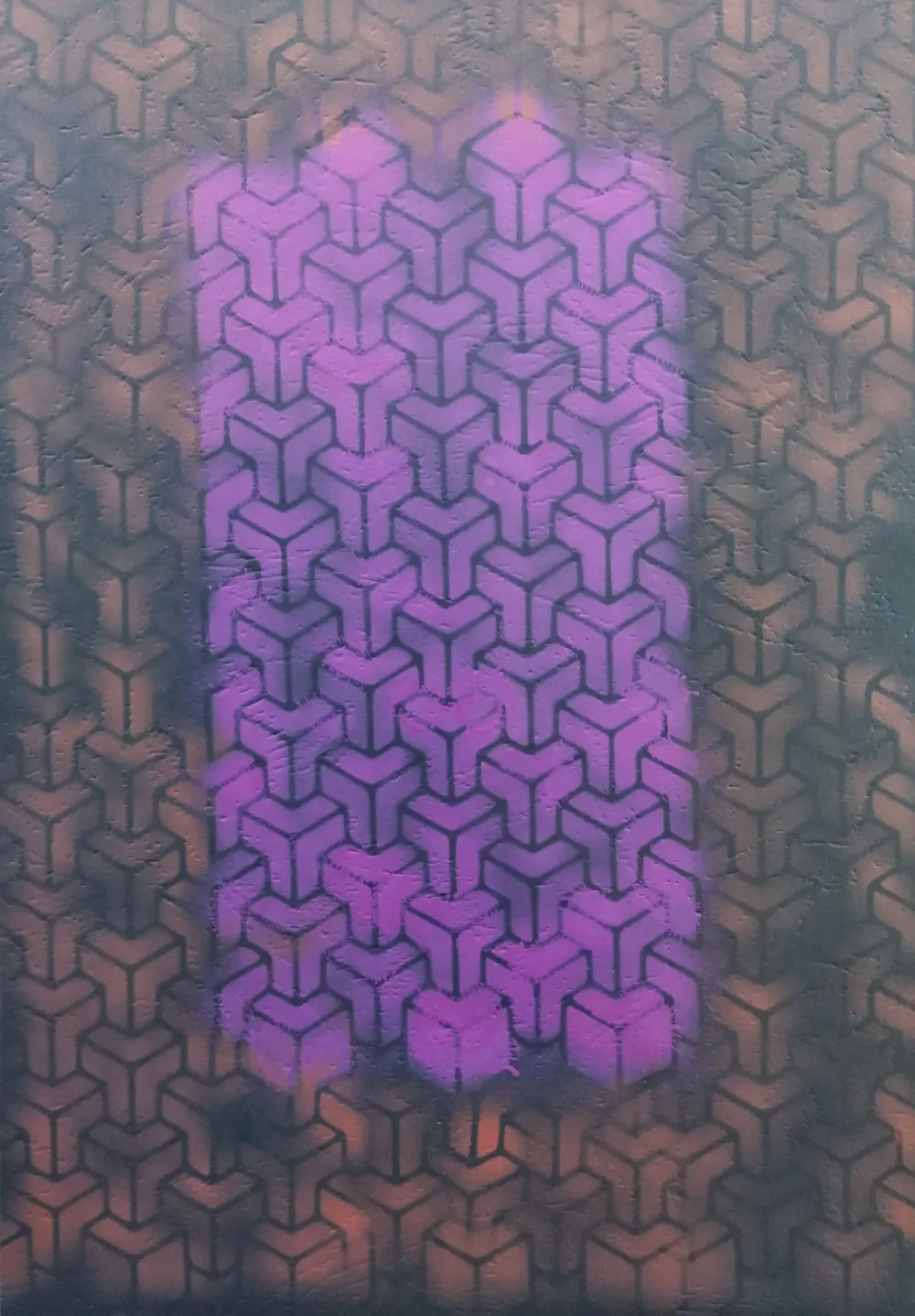 isometric cube stencil - Free 3D Print Model - MakerWorld