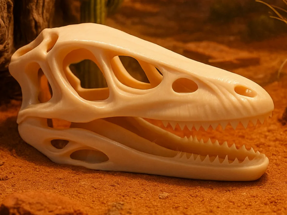 Velocorapter Skull Hide - Free 3D Print Model - MakerWorld