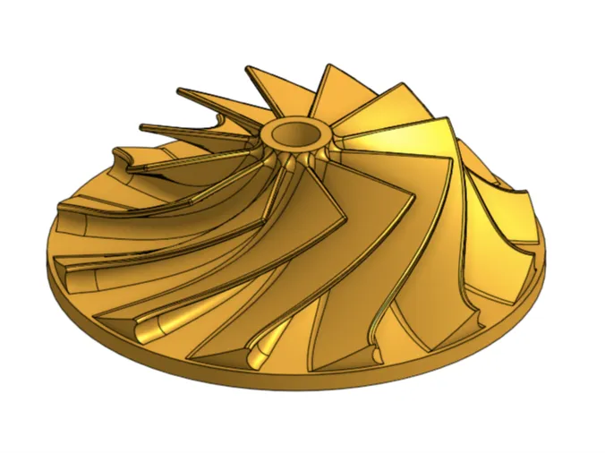 Impeller (mini turbo) (8mm shaft circular hole) by kyle p MakerWorld ...