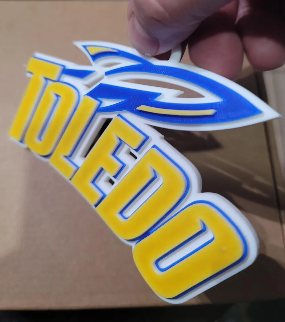 TOLEDO 3D Logo 180mm series by mercadogarzas - MakerWorld