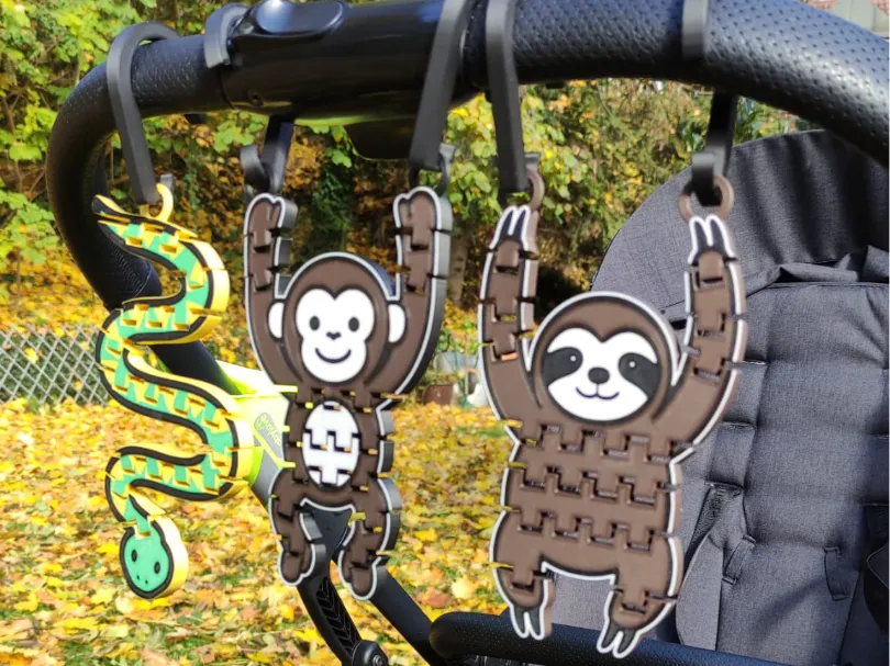 Jungle Jingle Companions (Flexi Stroller Toy Set) - Free 3D Print Model ...