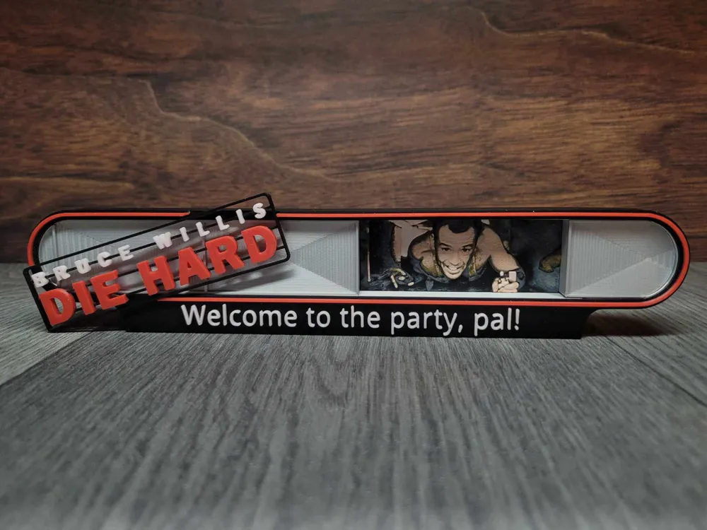 Die Hard movie logo sign by rajmaks MakerWorld: Download Free 3D Models