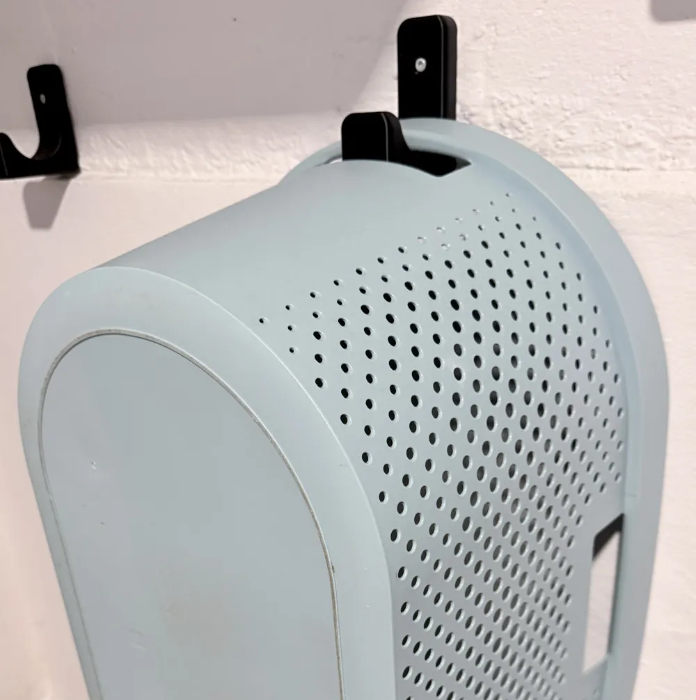 Laundry Basket Wall Holder - Free 3D Print Model - MakerWorld