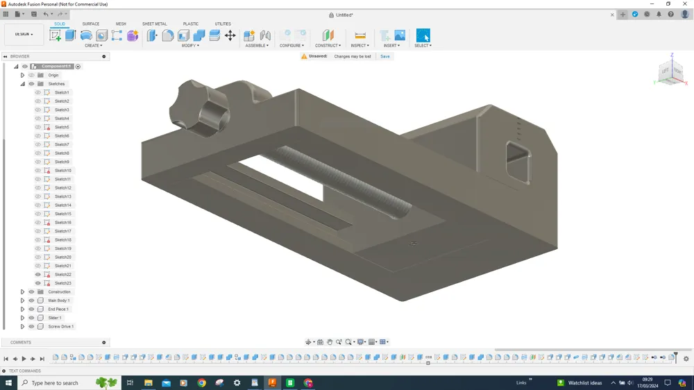 Large Sliding Jaw Vice by kevr102 - MakerWorld