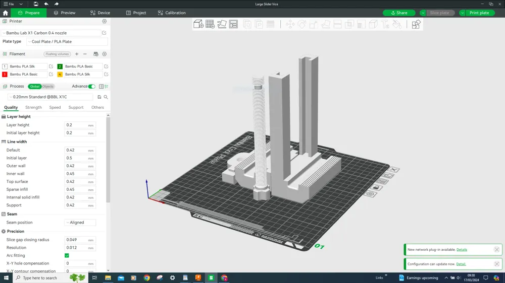 Large Sliding Jaw Vice by kevr102 - MakerWorld
