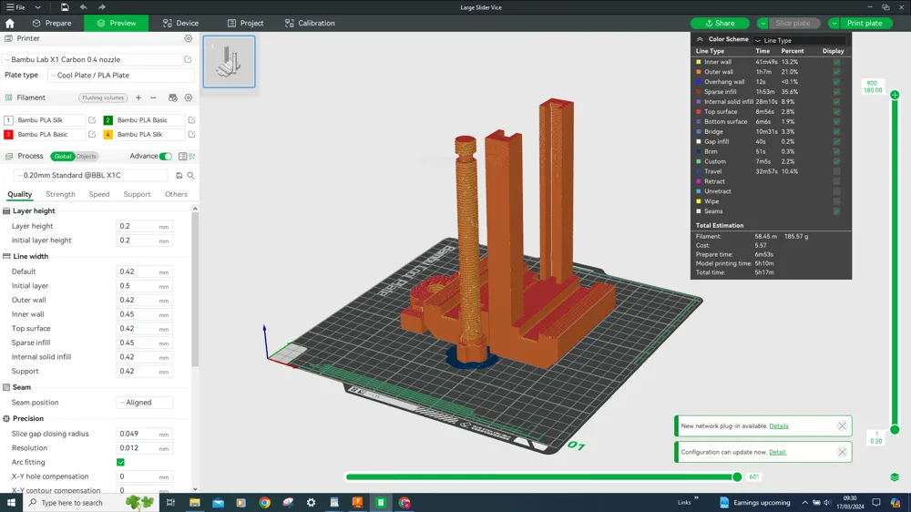 Large Sliding Jaw Vice by kevr102 - MakerWorld