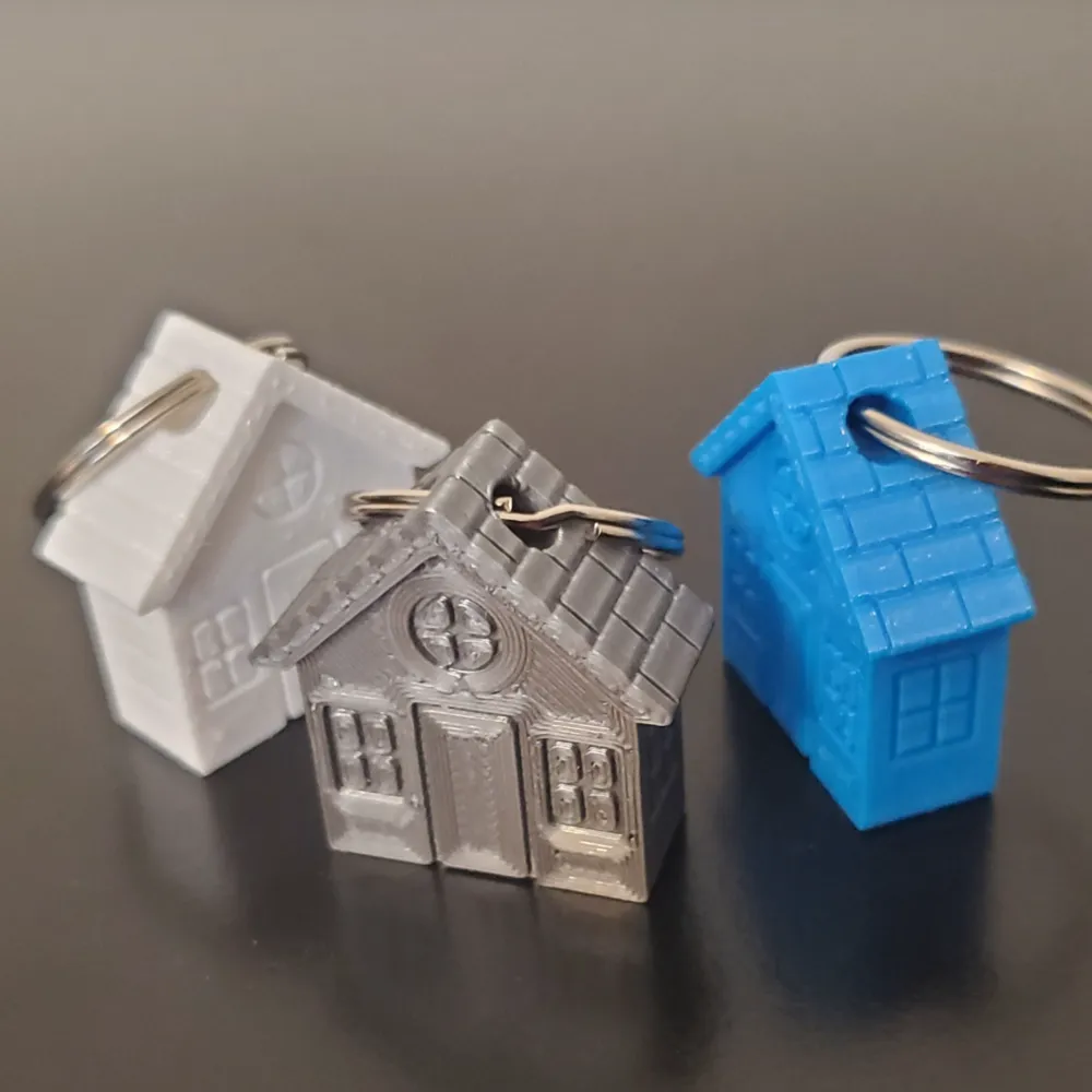 Mini House Keychains by Ziggy - MakerWorld