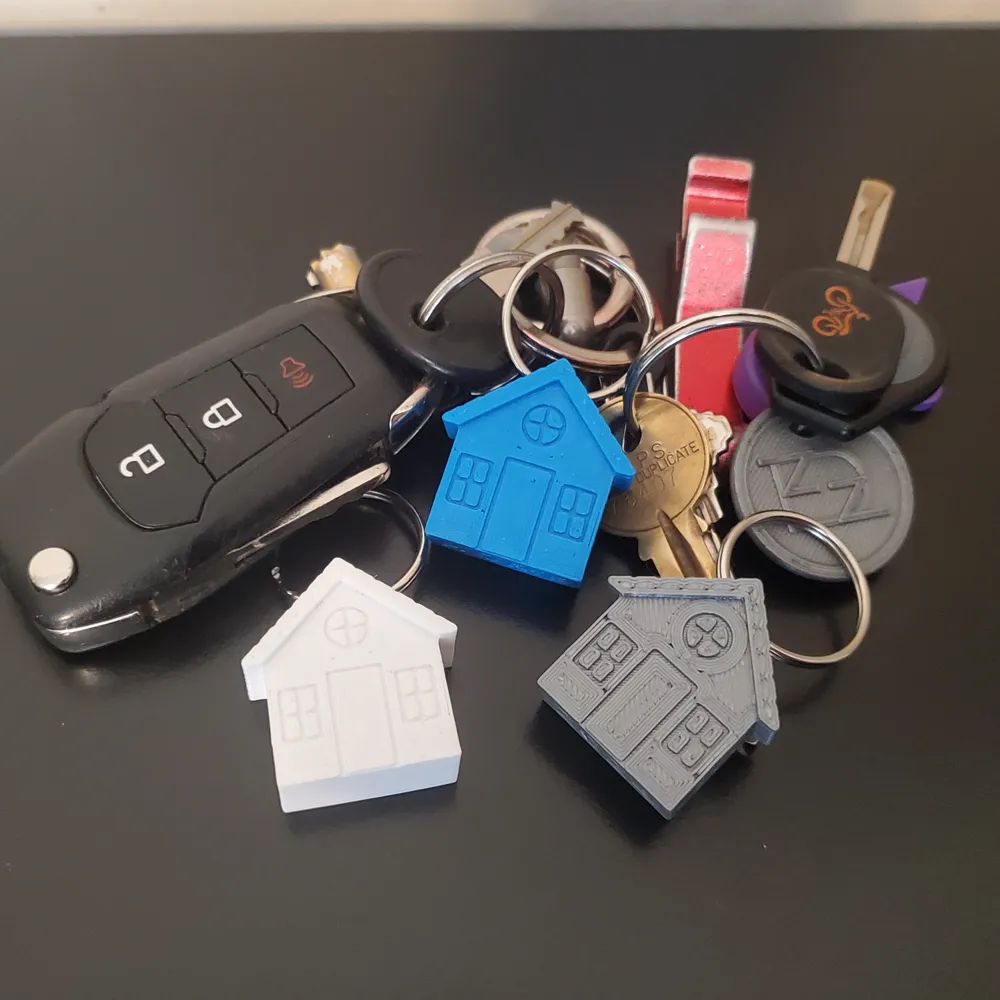 Mini House Keychains by Ziggy - MakerWorld