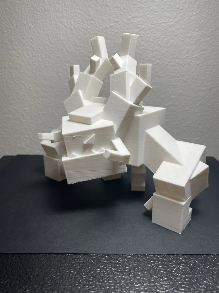 Minecraft frostmaw from Mowzie's mobs add on - Free 3D Print Model ...